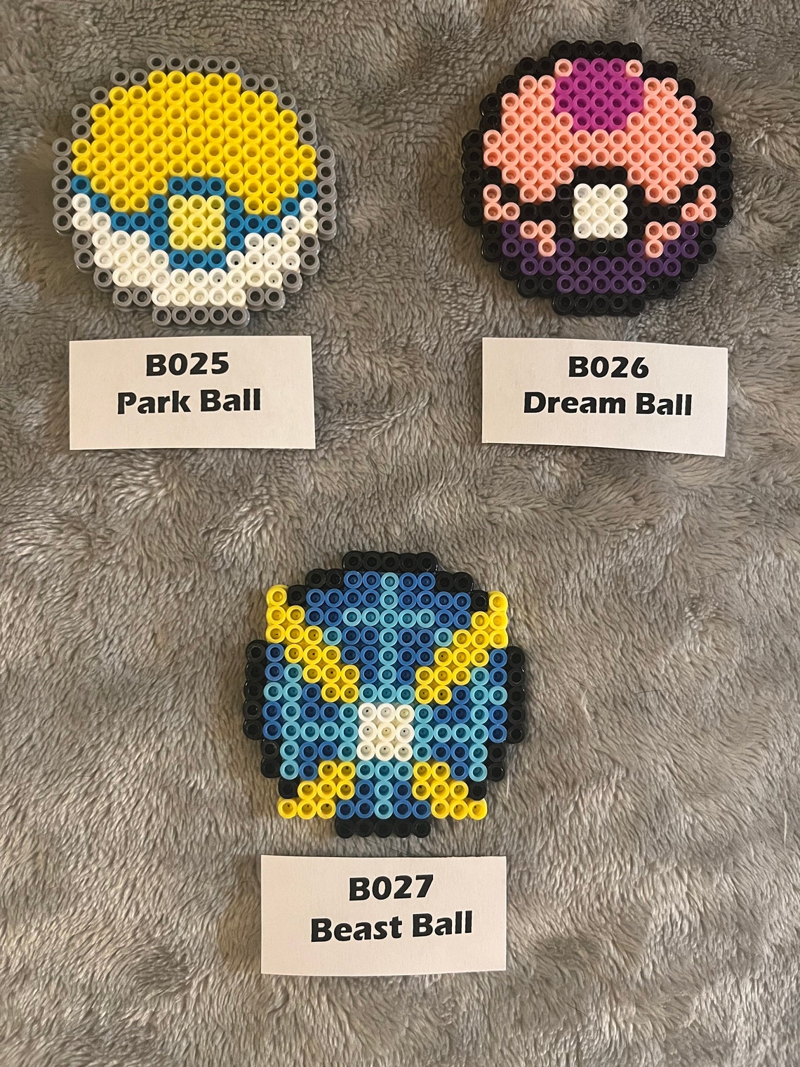 Perler Pokeballs - Choose From 27 Variations - Etsy