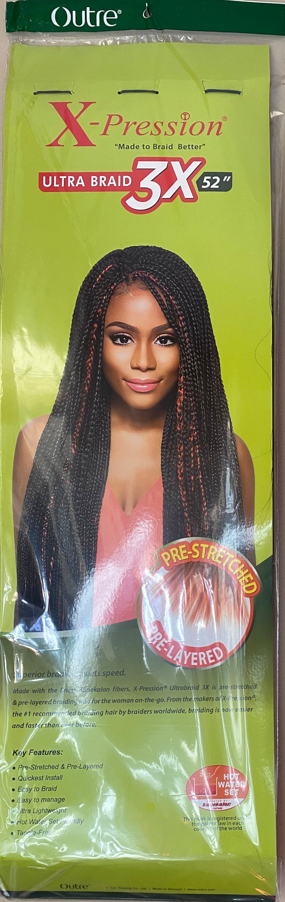 Braiding 3 Pack Outre-x-pression Pre-stretched Braid 52 Inch - Etsy