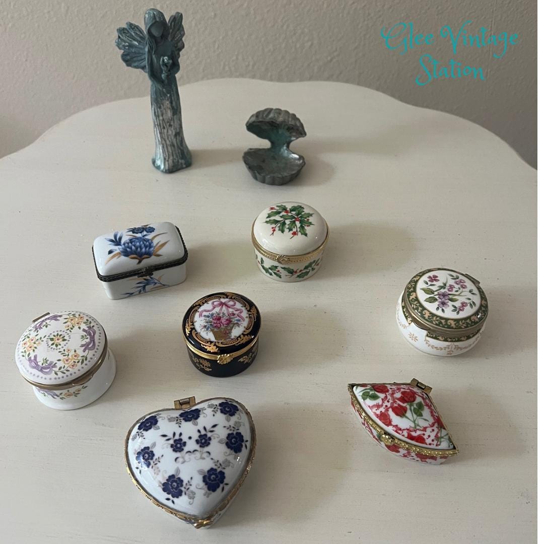 Vintage Box Collection, Including Ring Boxes, and Jewelry Boxes From ...