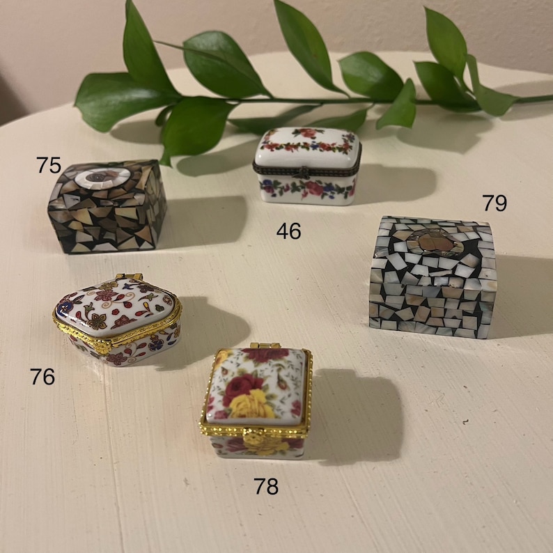 Vintage Box Collection, Including Ring Boxes, and Jewelry Boxes - Etsy