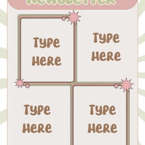 Neutral Retro Classroom Decor Bundle, Editable Canva Template for ...