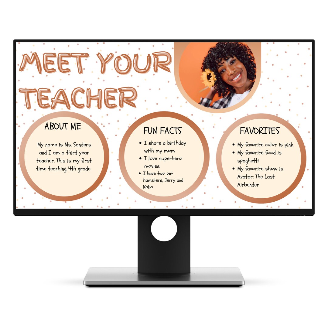 Teacher Template Boho Editable Slides Canva Classroom Templates for ...