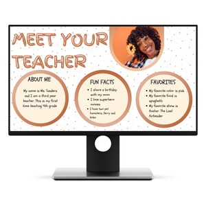Teacher Template Boho Editable Slides Canva Classroom Templates for ...