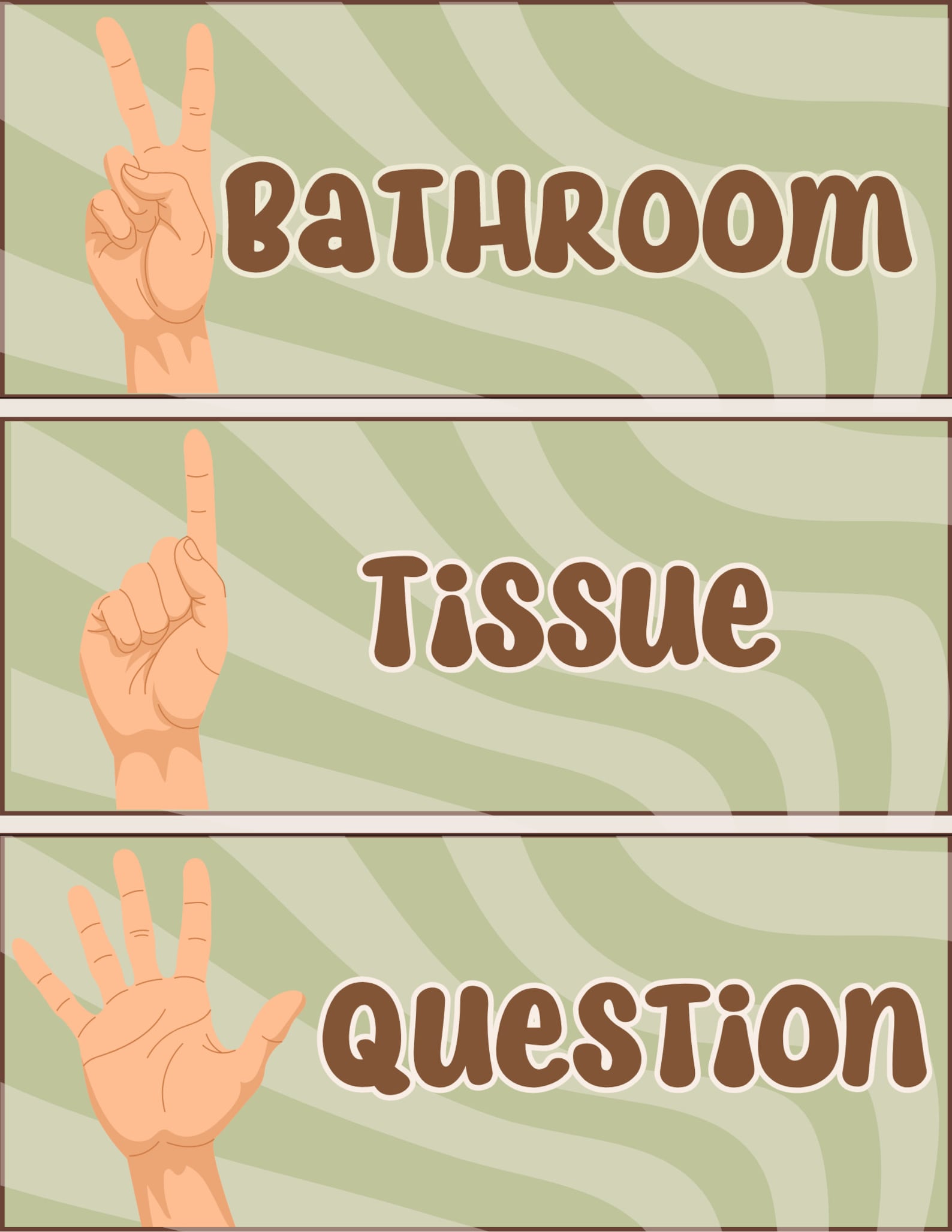 Neutral Retro Classroom Decor Bundle, Editable Canva Template for ...