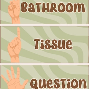 Neutral Retro Classroom Decor Bundle, Editable Canva Template for ...