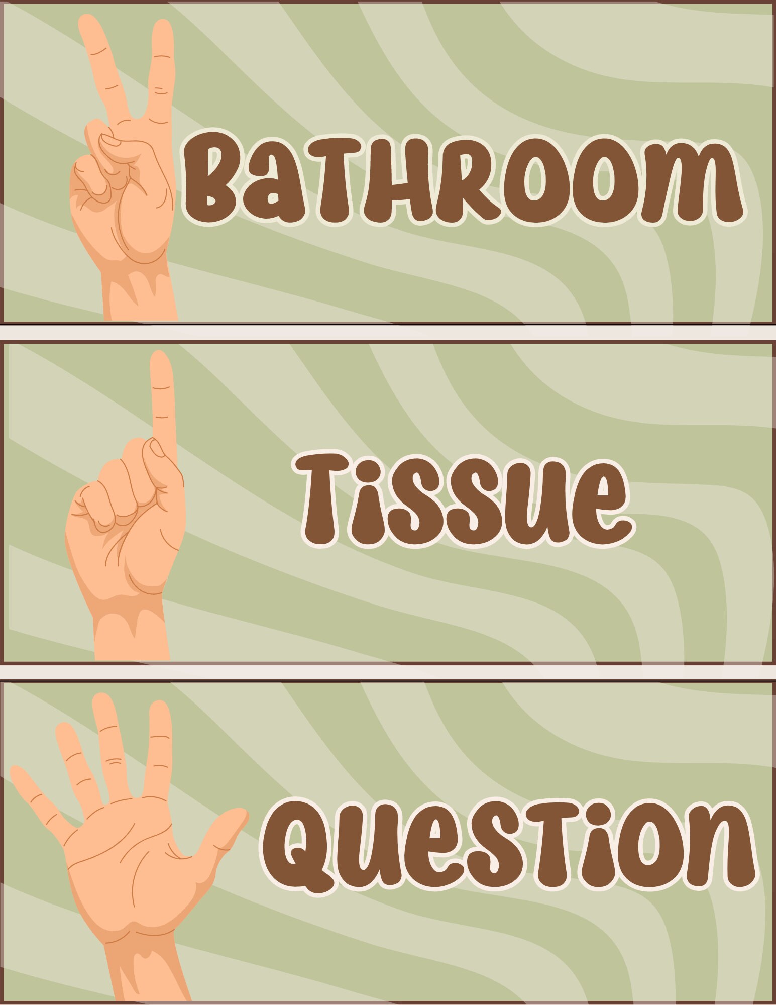 Neutral Retro Classroom Decor Bundle, Editable Canva Template for ...