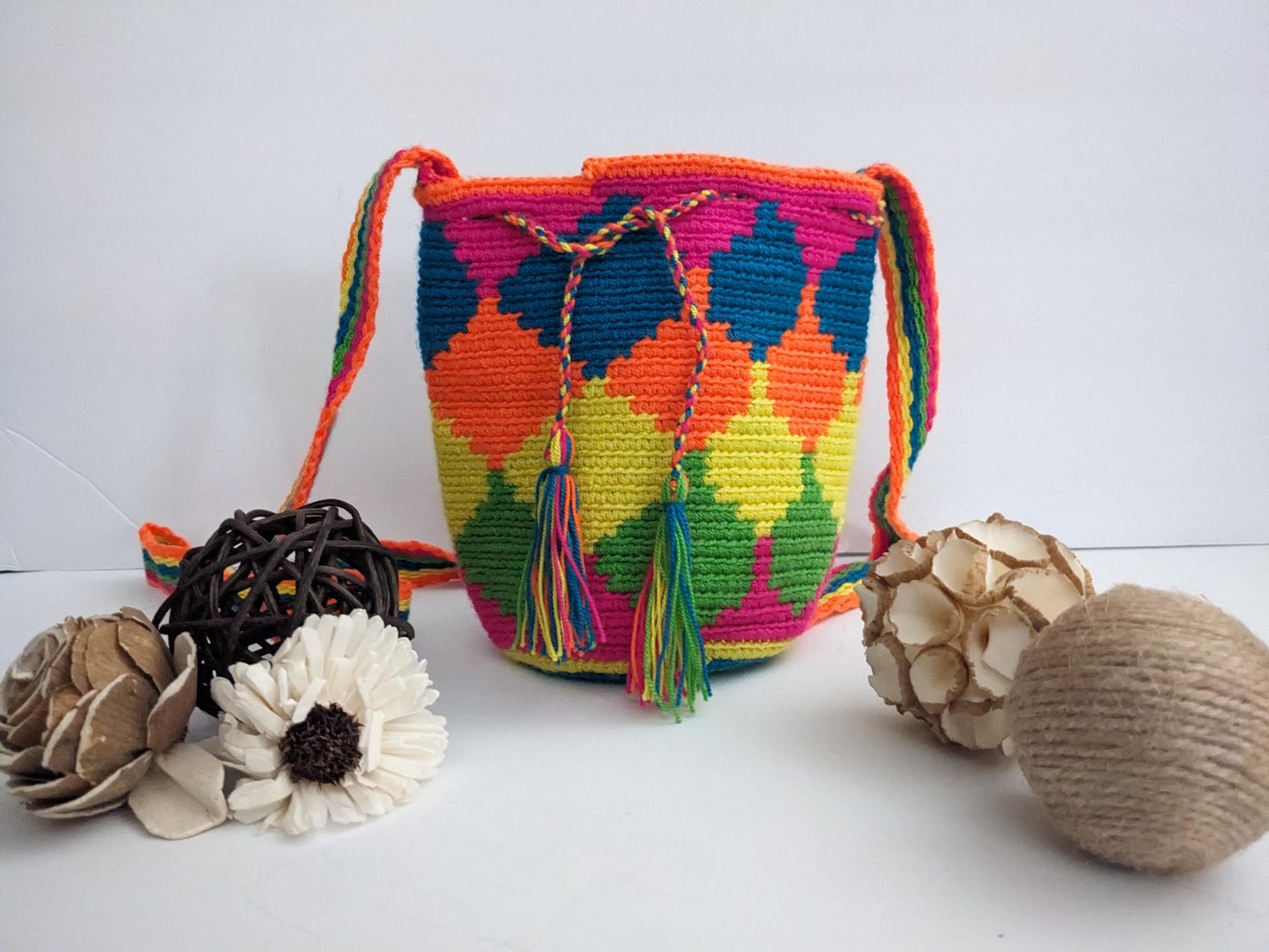 Colorful Handmade Colombian Small Mochila - Etsy