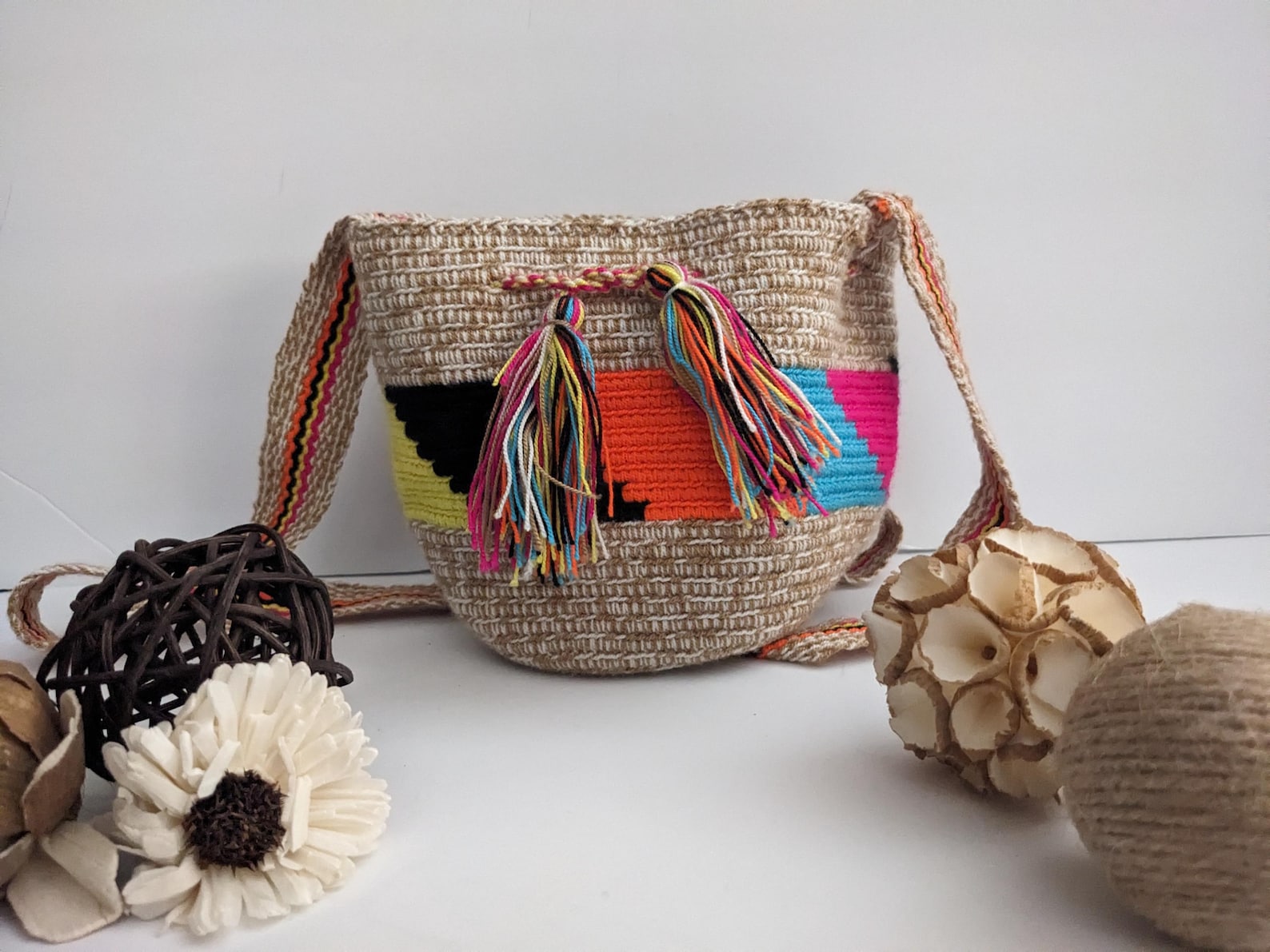 Colorful Handmade Colombian Small Mochila - Etsy