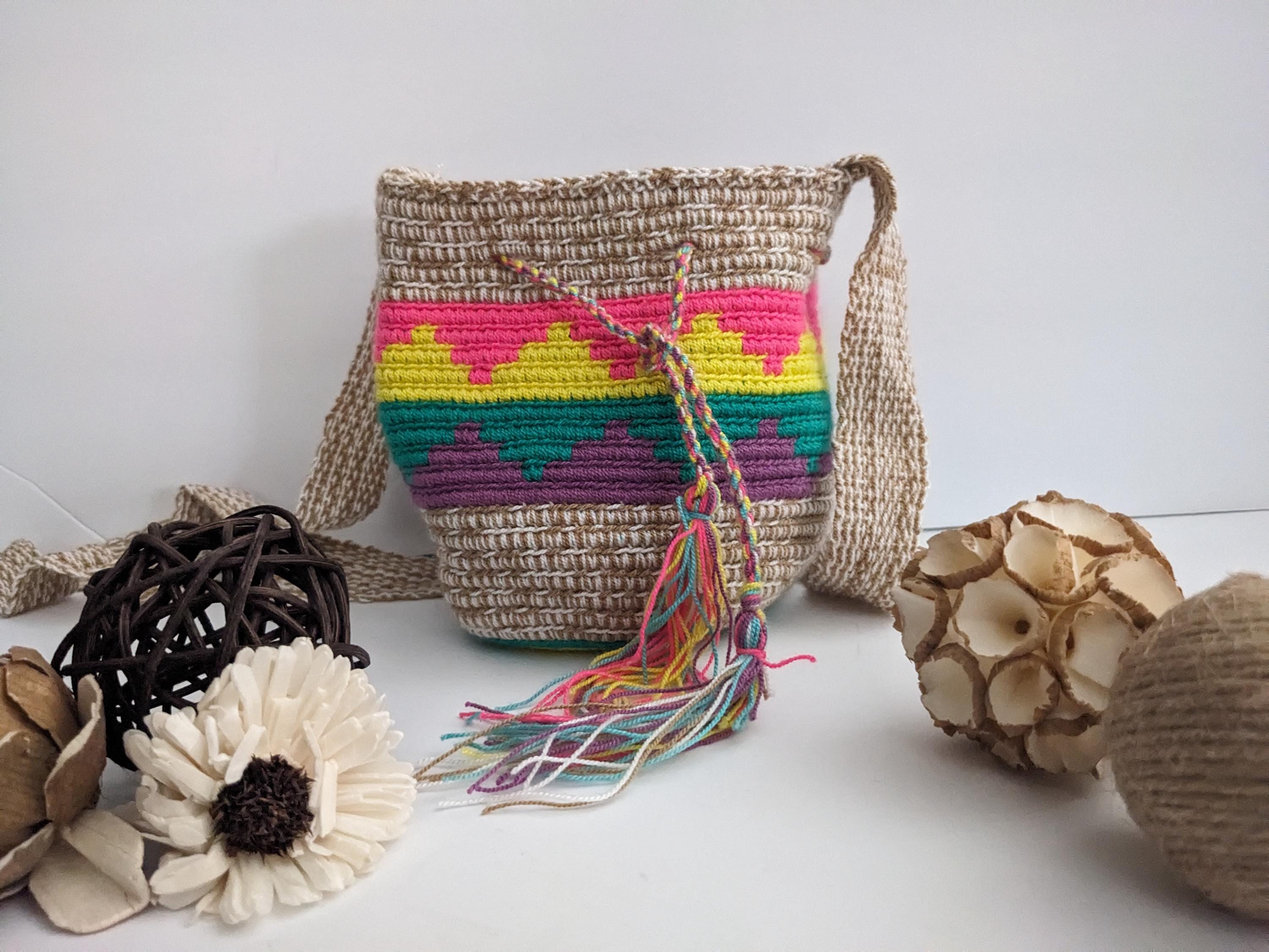 Colorful Handmade Colombian Small Mochila - Etsy