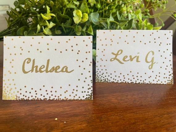 Hand Lettered Name Cards / Table Setting Cards / Place Cards / - Etsy