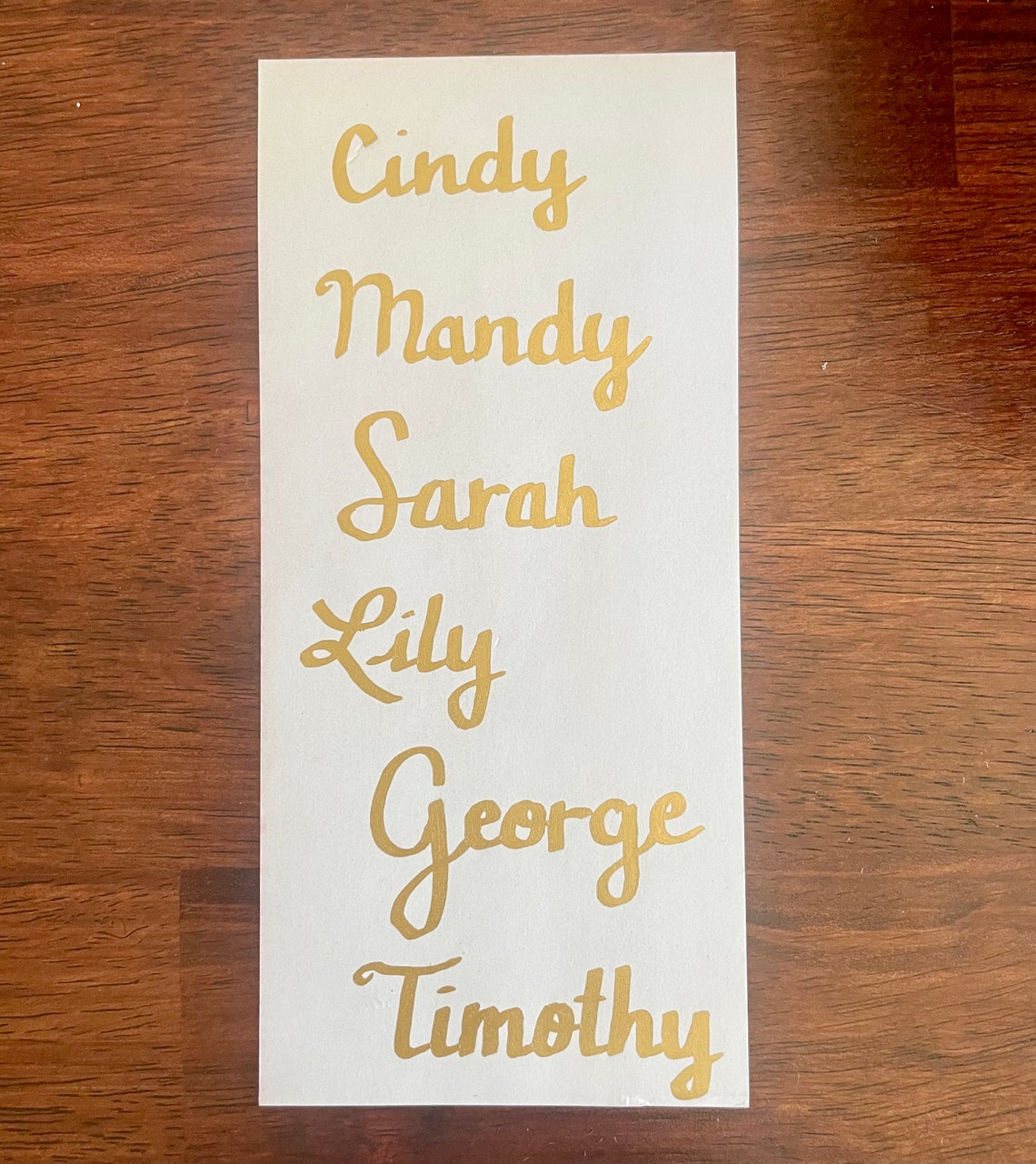 Hand Lettered Name Cards / Table Setting Cards / Place Cards / - Etsy