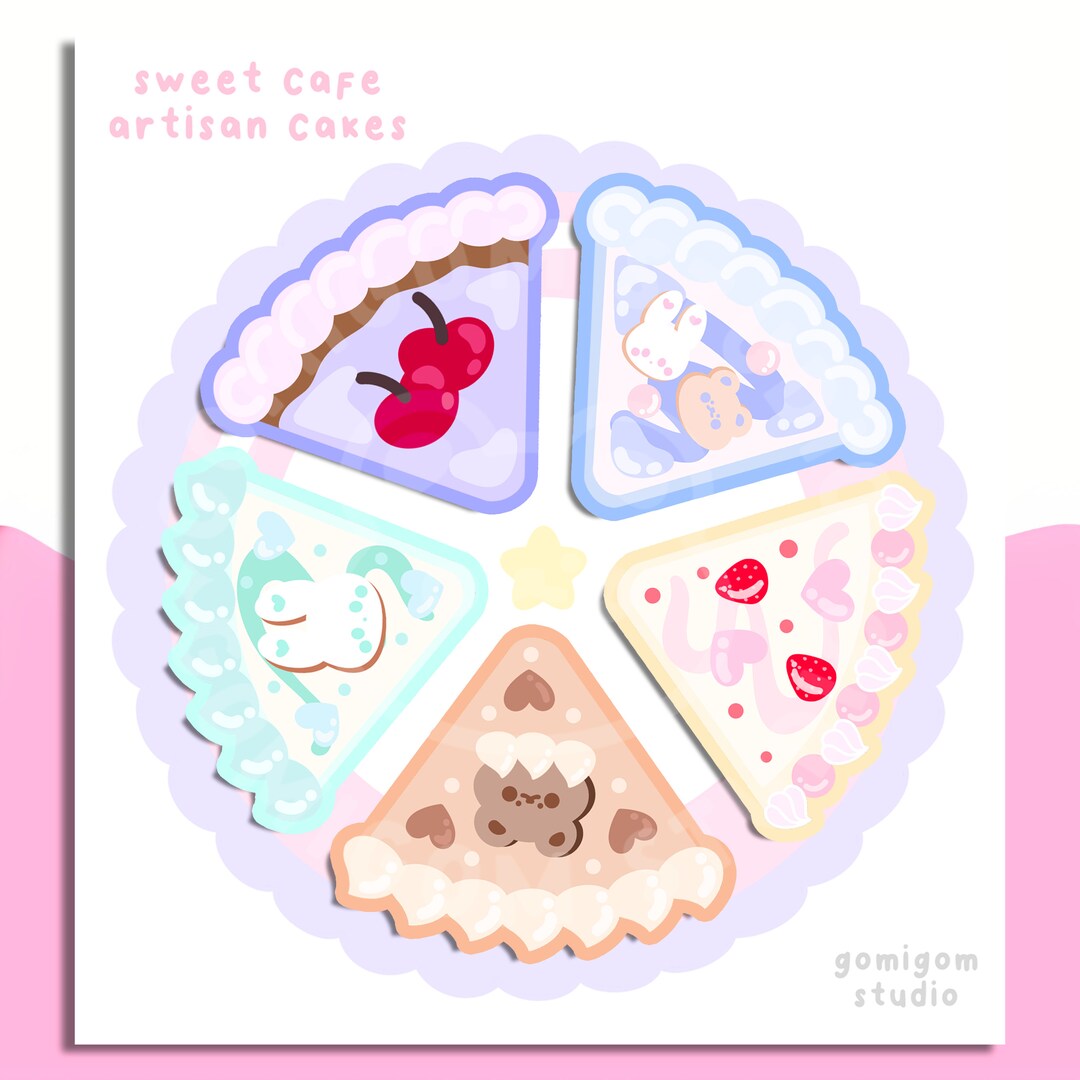 Artisan Cakes Sticker Pack | Glossy Sticker | Vinyl Sticker | Cute ...