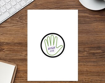 High Five Sticker - Etsy