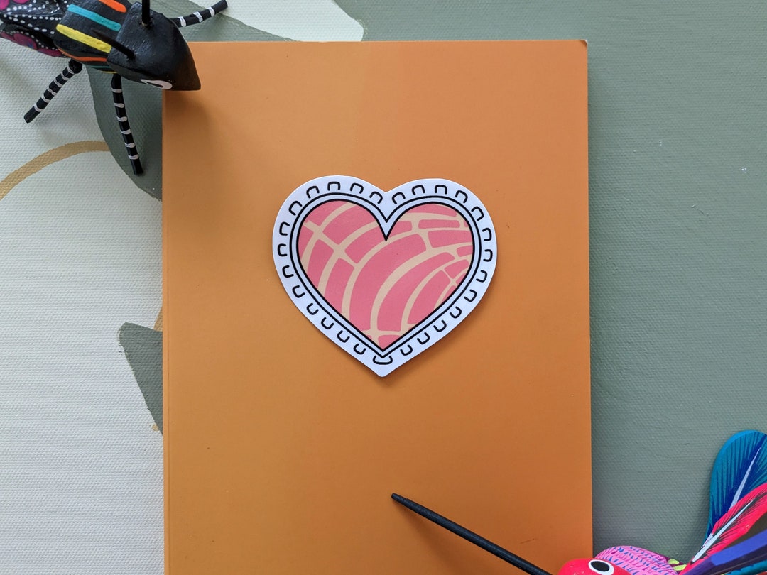 Concha Sticker Cafecito Y Pan Dulce, Gift for Her, Latina Gift, Heart ...