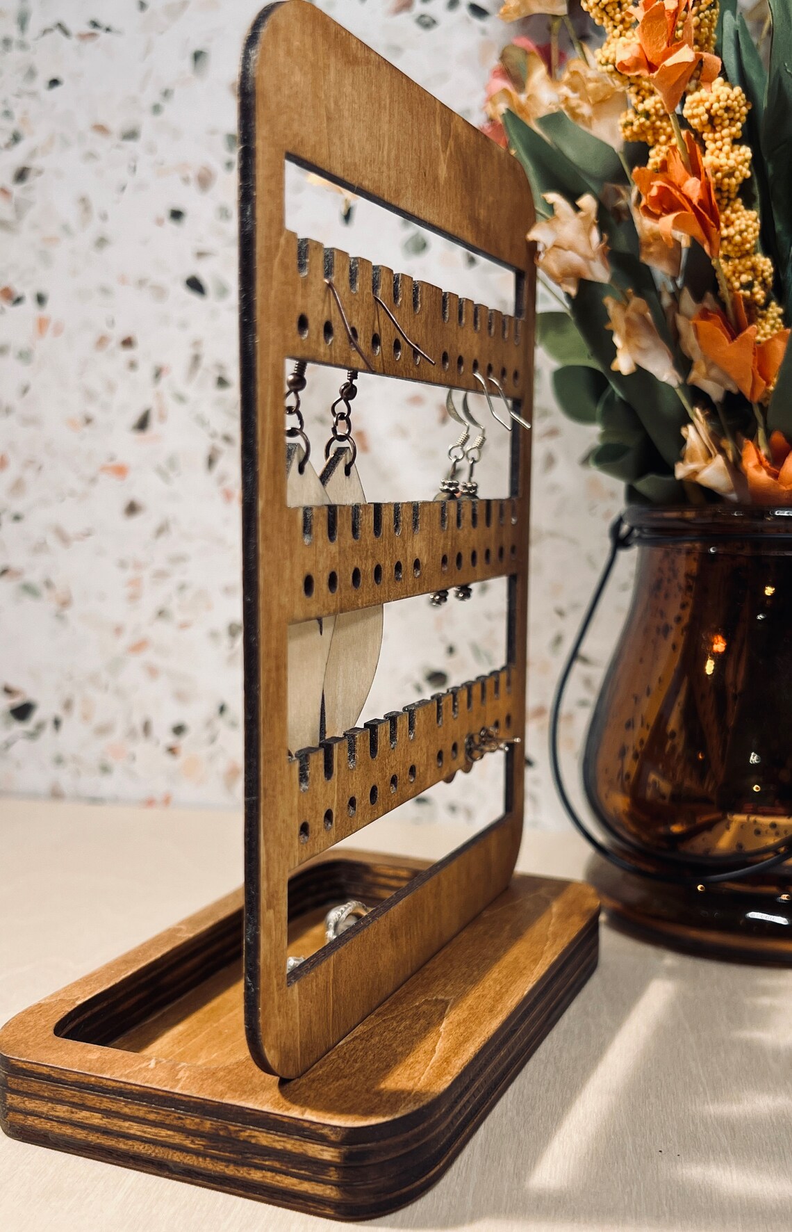 Earring Holder With Tray, Earring Display Stand, My First Earrings ...