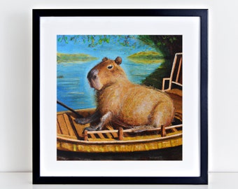 Capybara on Boat - Etsy Australia