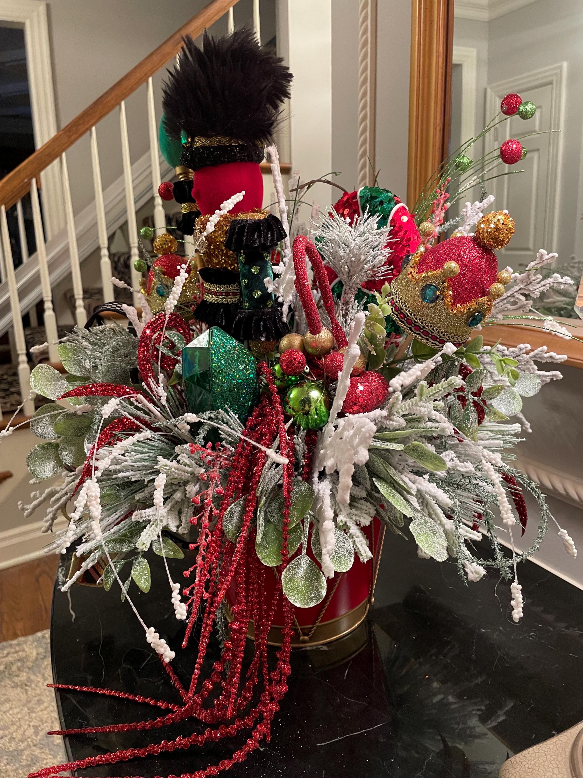 Holiday Nutcracker Drum Centerpiece, Christmas Centerpiece, Festive ...
