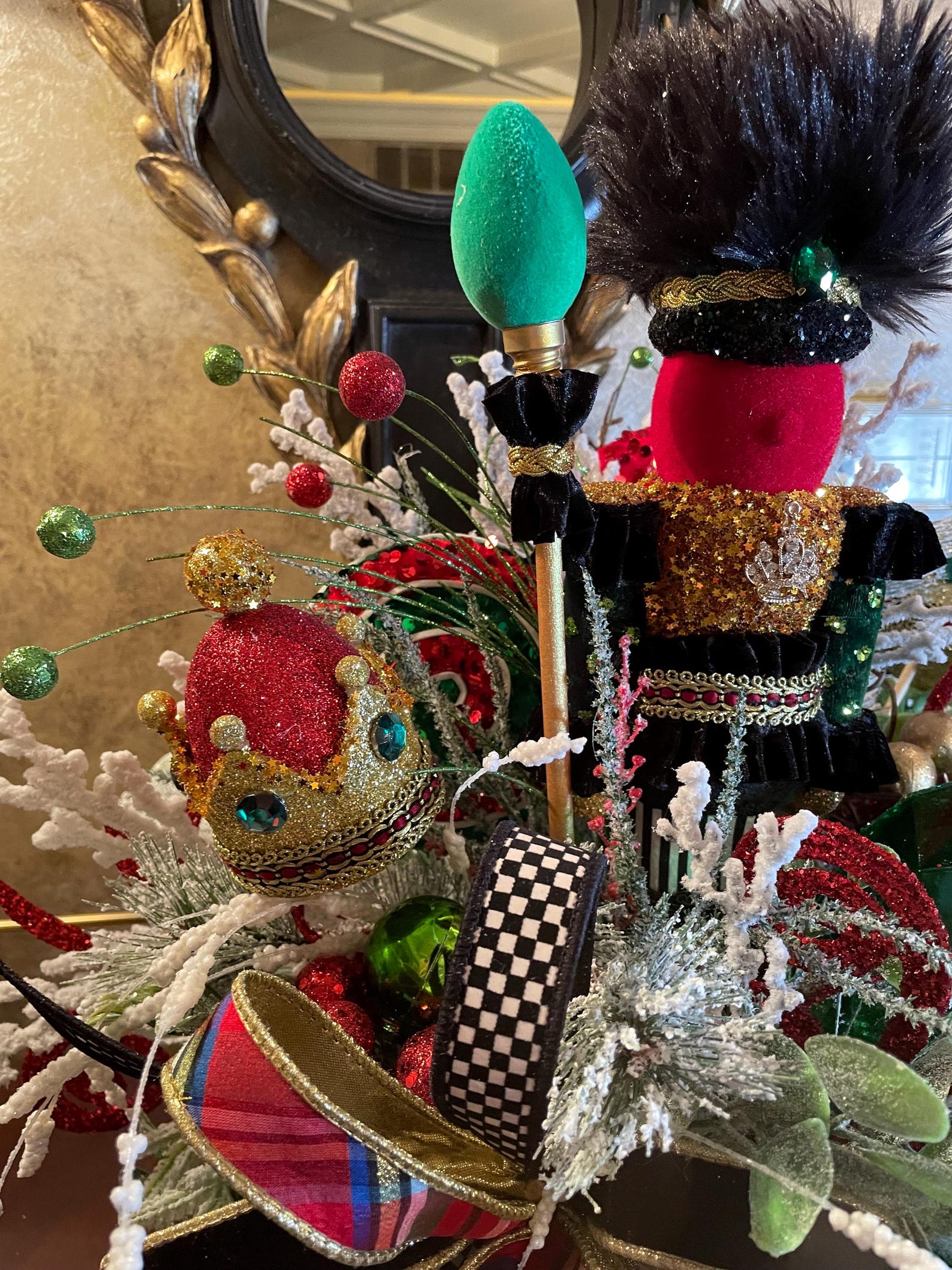Holiday Nutcracker Drum Centerpiece, Christmas Centerpiece, Festive ...