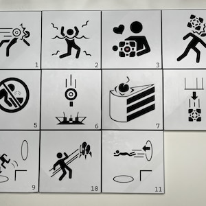 Portal Inspired Coasters - Etsy