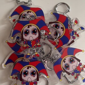 Pomni Sad Keychain - Etsy