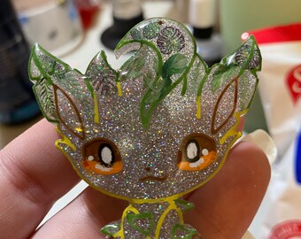 Chibi Leafeon Enamel Pin - Etsy