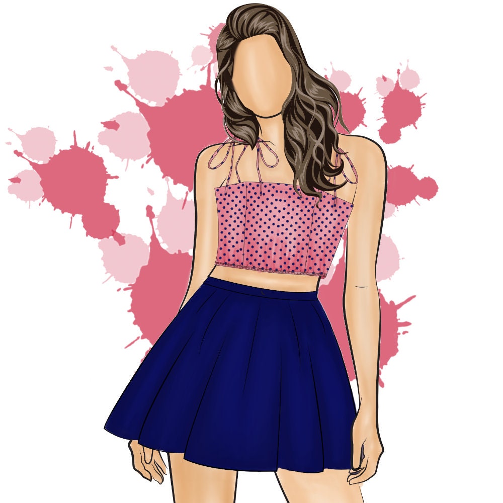 Shoulder Tie Knot Top-digital PDF Sewing Pattern | Sizes: US2-12| UK6 ...