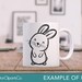 Cute Rabbit SVG File for DIY Crafts, Smiling Cartoon Bunny SVG, Perfect ...