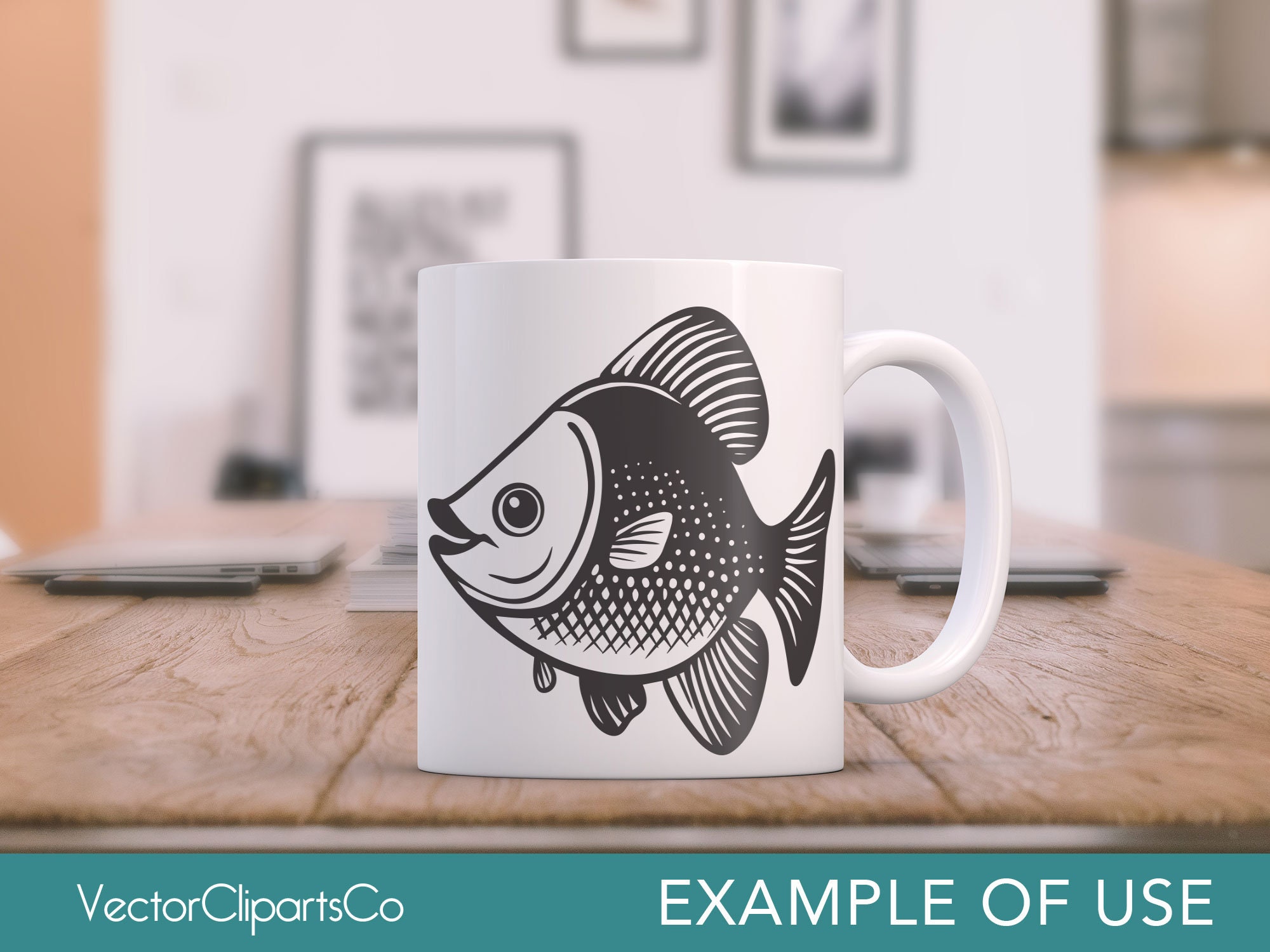 Happy Fish SVG, Cute Fish Clipart, Vector Cut File, Commercial Use ...
