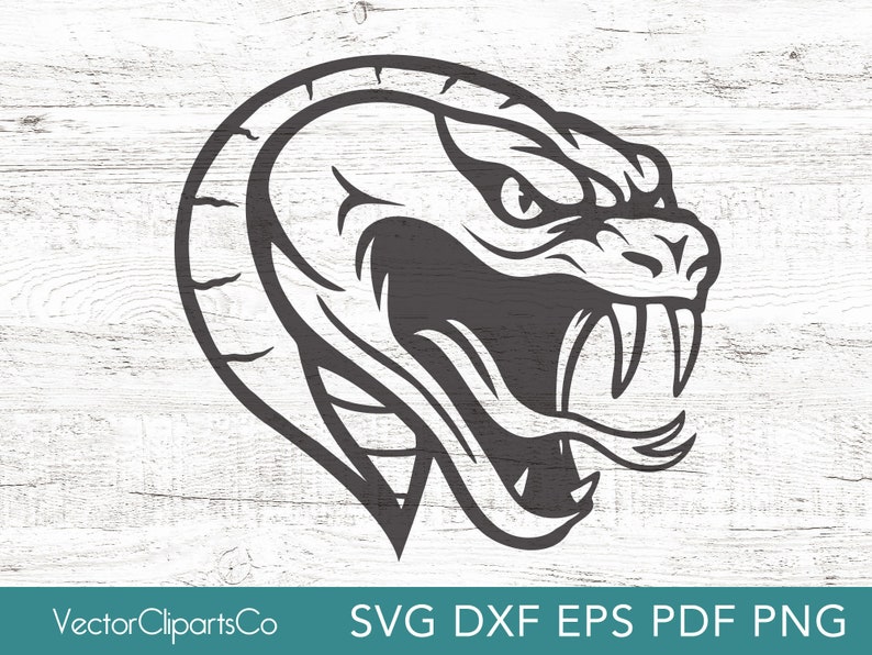 Snake Head Svg, Angry Snake Clipart, Snake Png, Dxf, Eps, Viper, Python ...
