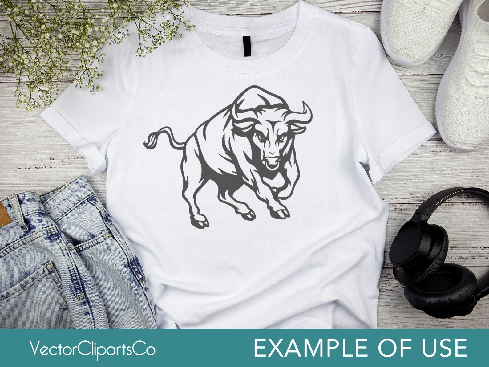 Charging Bull SVG, PNG Clipart, Fierce Angry Bull Vector Cut File, Dxf ...