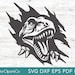 Scary T-rex SVG, T-rex PNG, Dinosaur Tearing Through Shirt, Clipart ...