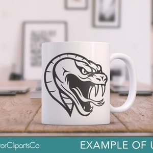 Snake Head Svg, Angry Snake Clipart, Snake Png, Dxf, Eps, Viper, Python ...