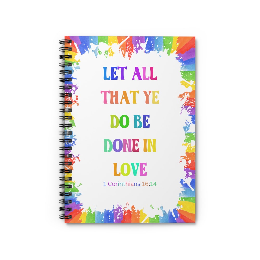 Christian Quote Spiral Notebook Notepad Planner Christian Prayer Bible ...