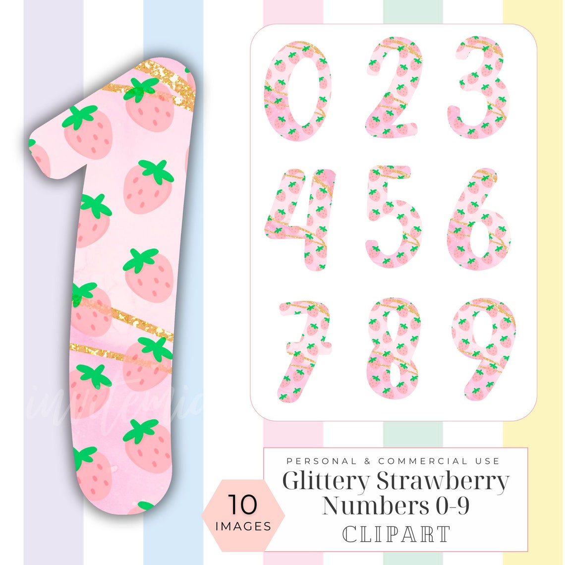 Berry Numbers 1 2 3 0 to 9 Png, Berry First Birthday, Sweet One ...