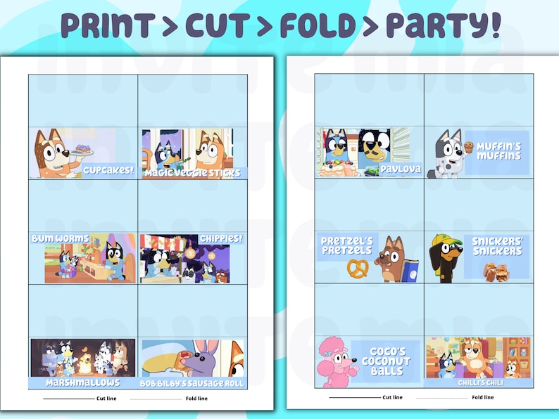 Bluey Birthday Party Party Food Bluey Food Tent Cards - vrogue.co Bluey Birthday Party Party Food Bluey Food Tent Cards - vrogue.co