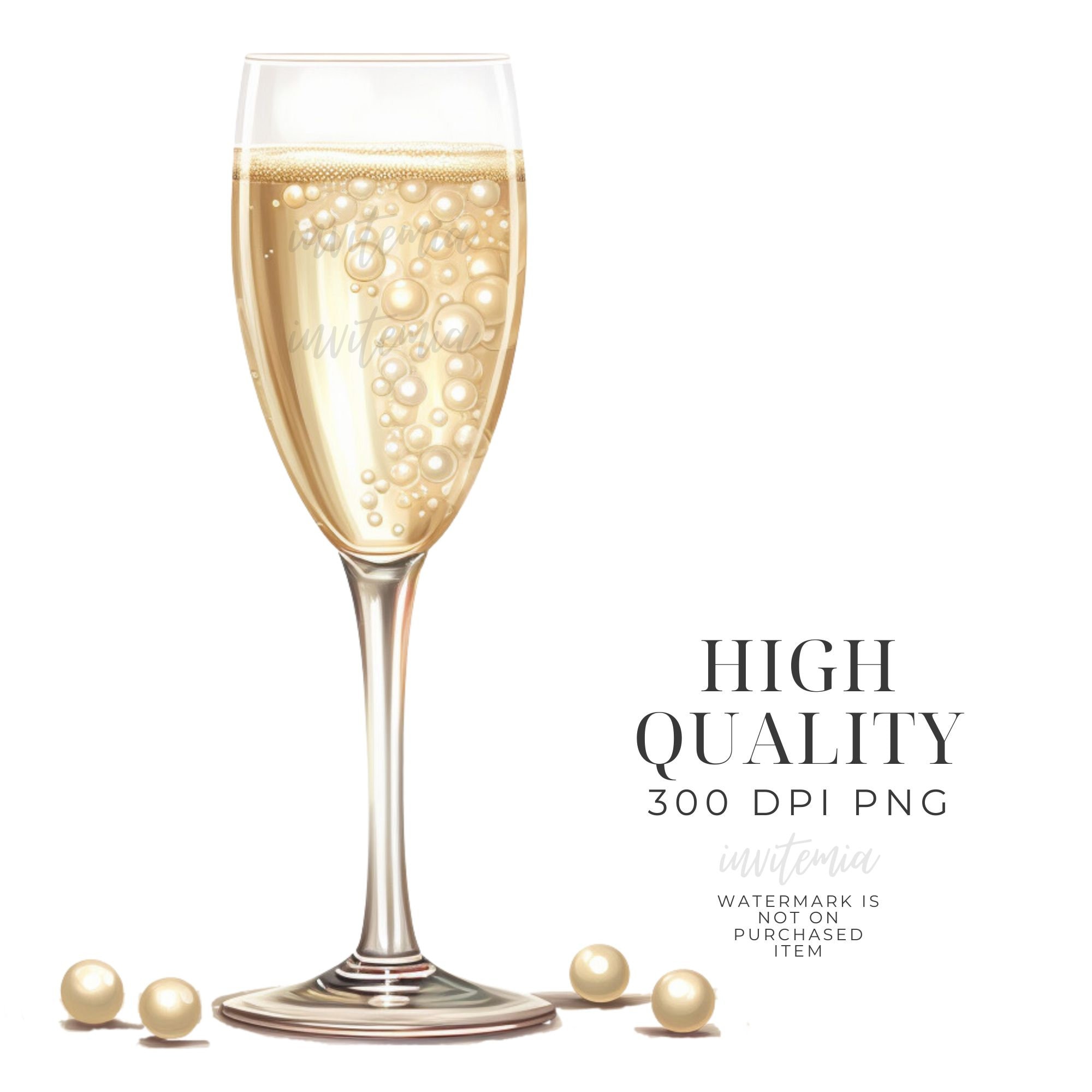 Pearls and Prosecco PNG Clipart, Prosecco Wine Glass Image, Pearls and ...