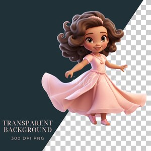 Latin Princess Image Clip Art Png, Pink Birthday Fairy Image, African ...