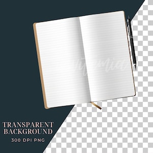 Open Journal PNG Blank Diary Notebook Images Book Border Clipart the ...