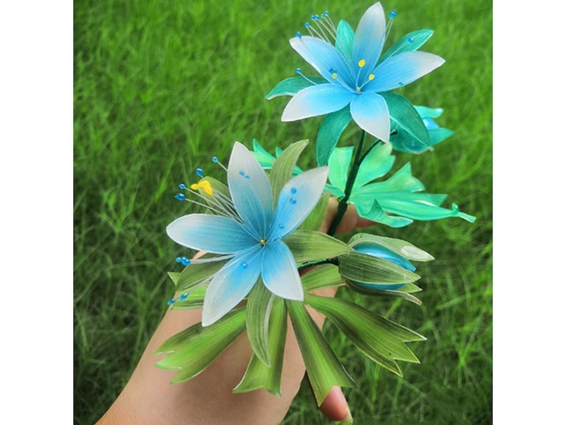 Silent Princess Flower, Handmade Watercolor Coloring Cosplay Prop ...