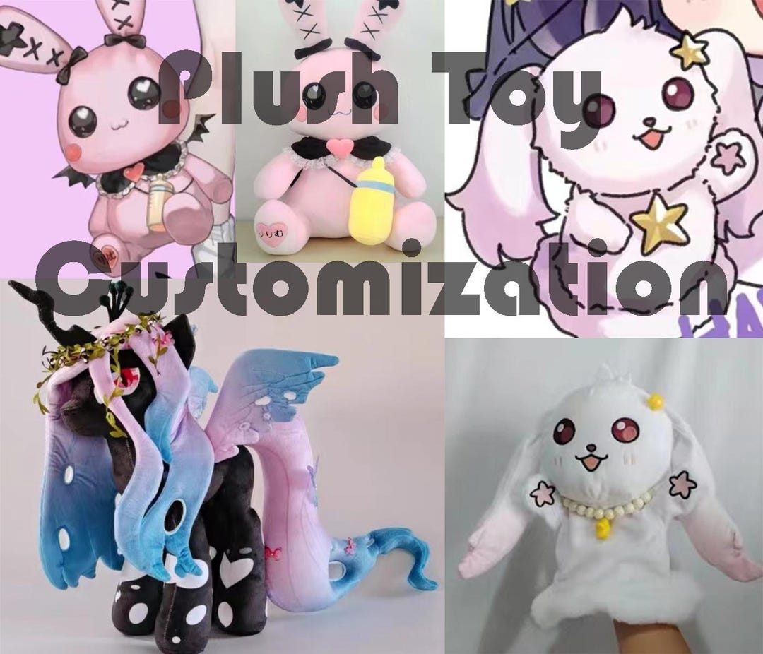 Custom Plush Commission, Custom Game Doll, Anime Plush Doll, Drawing ...