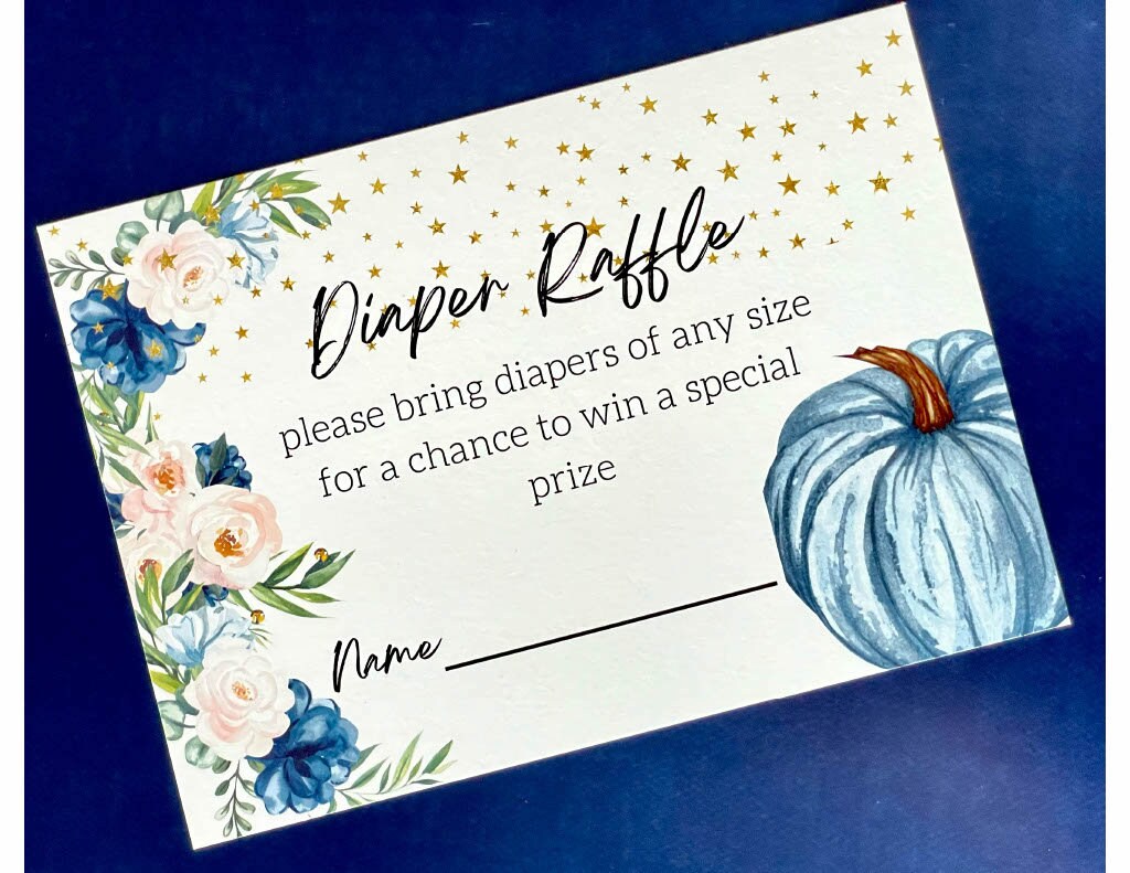 Fall Baby Shower Invitations/diaper Raffle Bundle - Etsy
