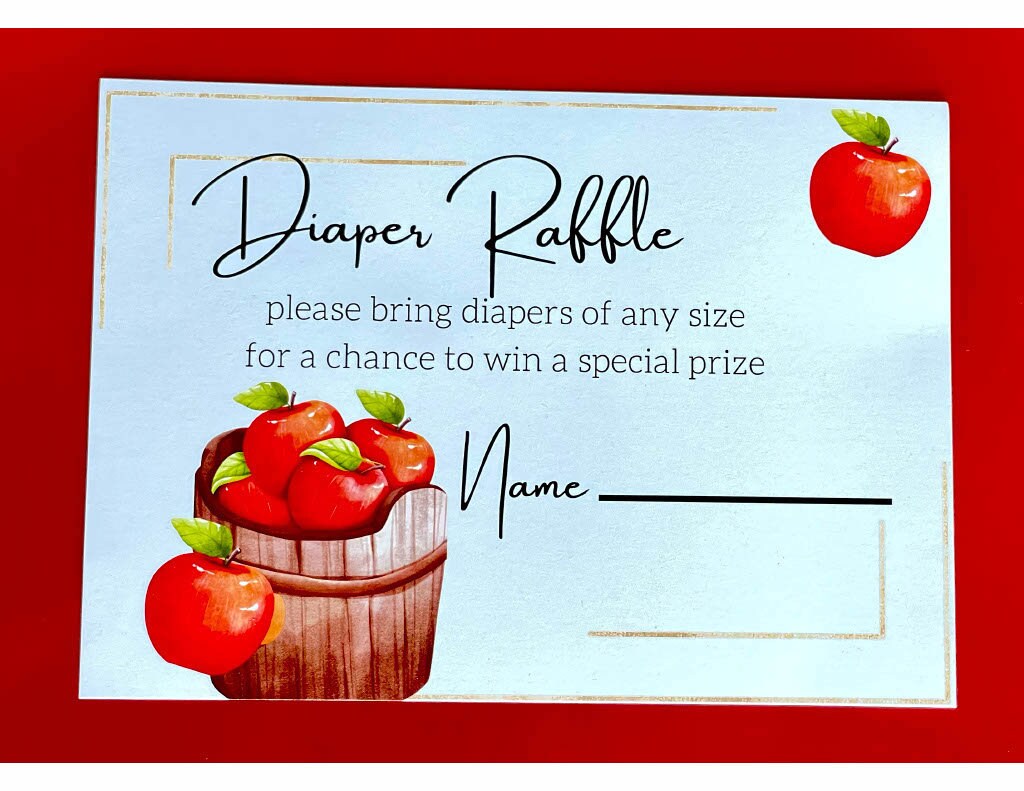 Fall Baby Shower Invitations/diaper Raffle Bundle - Etsy
