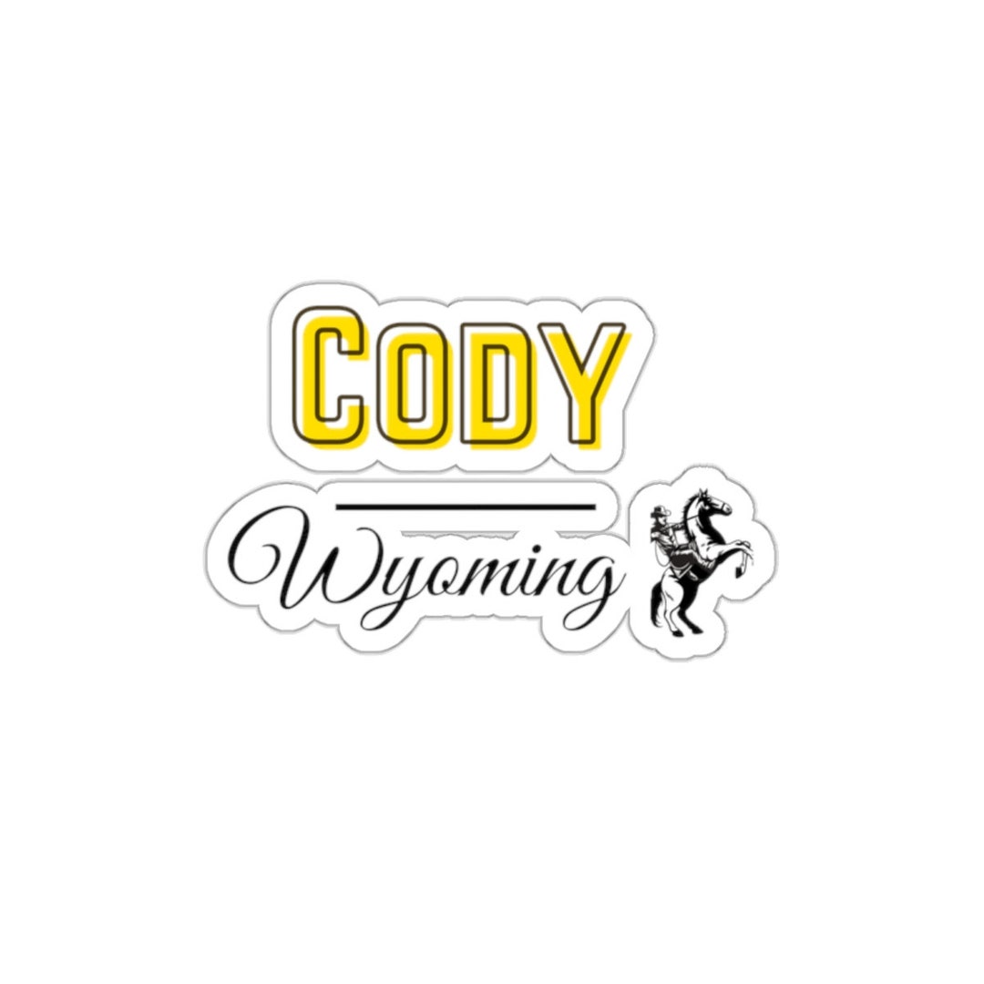 Cody Wyoming Die-cut Stickers Wyoming Stickers - Etsy