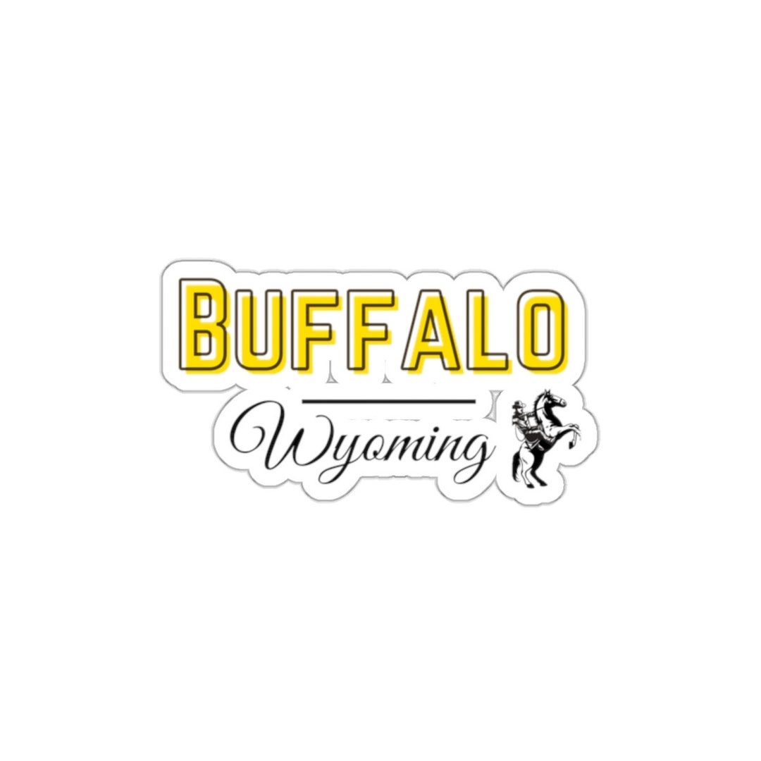 Buffalo Wyoming Die-cut Stickers Wyoming Stickers - Etsy