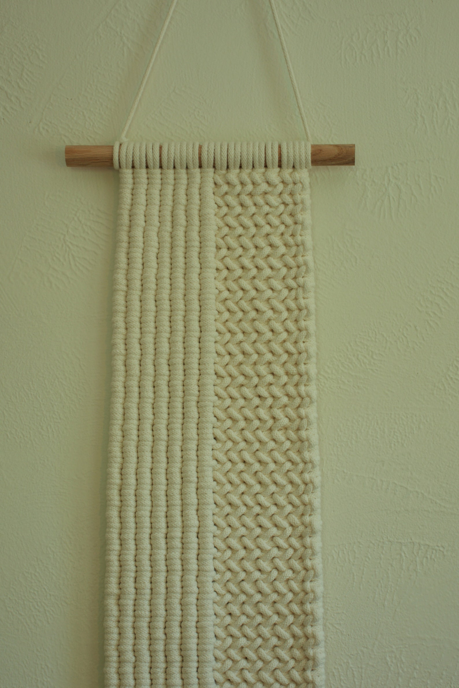 Vertical Texture Macrame Textile Handwoven Wall Art - Customizable - Etsy