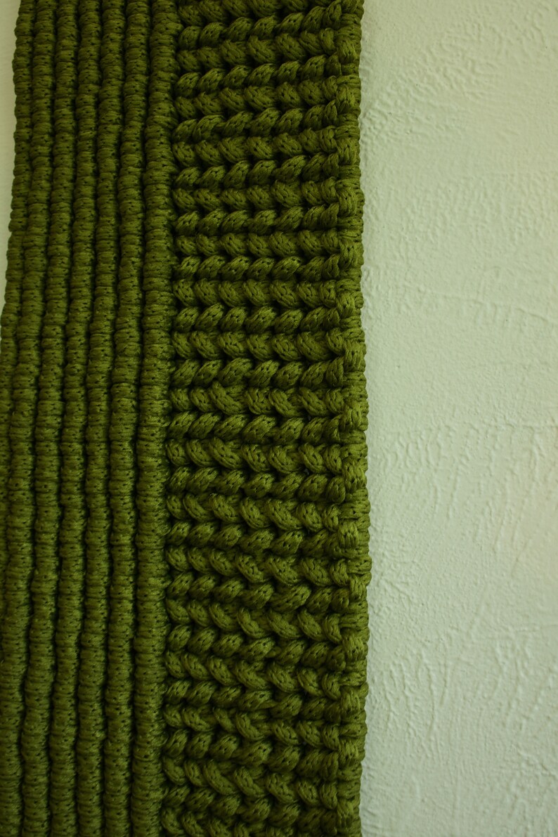 Vertical Textures Macrame Textile Handwoven Wall Art Limited/vintage ...