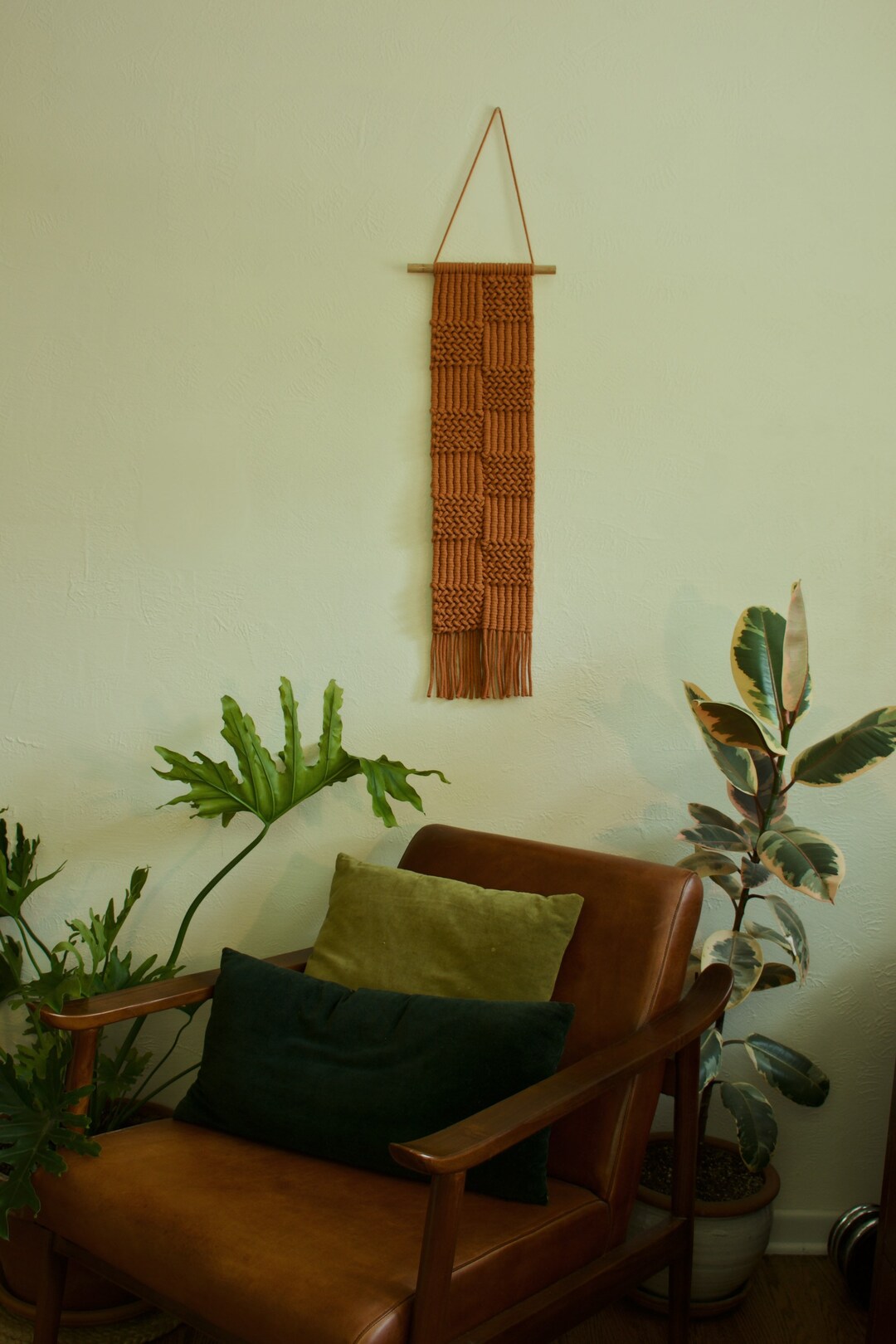 Square Patches Macrame Textile Handwoven Wall Art Customizable - Etsy