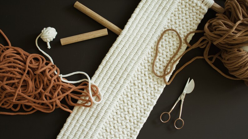 Vertical Texture Macrame Textile Handwoven Wall Art - Customizable - Etsy