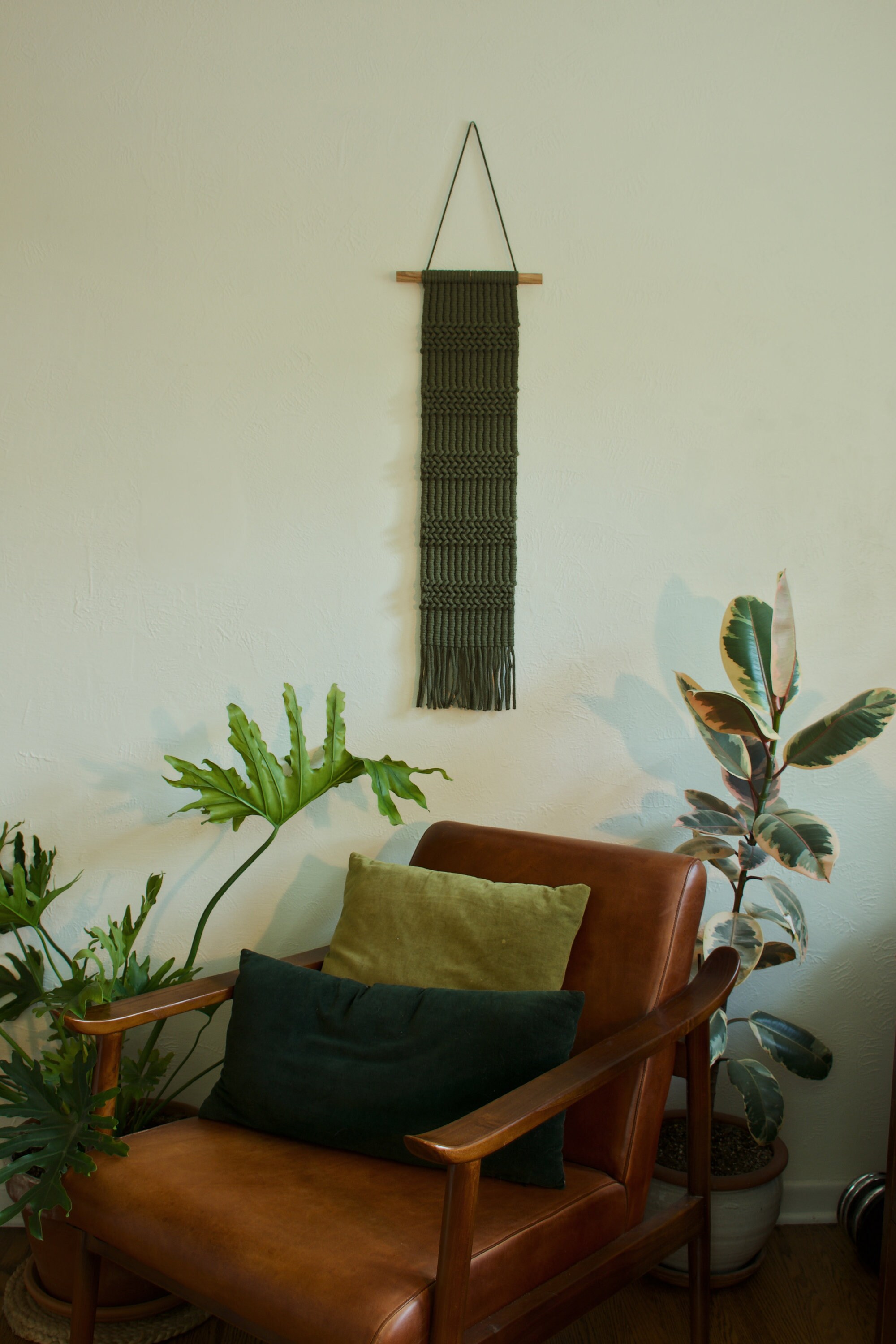 Vertical Texture Macrame Textile Handwoven Wall Art - Etsy