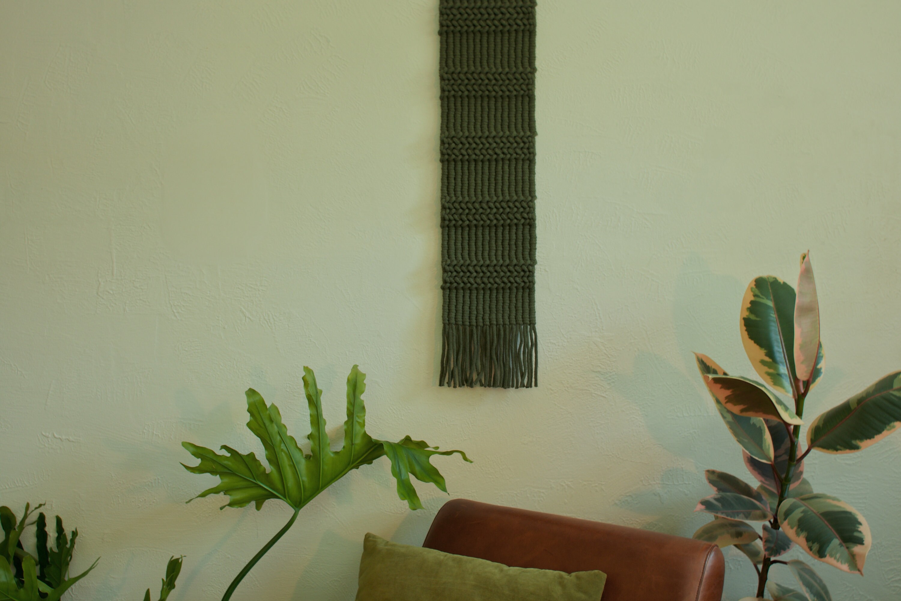 Vertical Texture Macrame Textile Handwoven Wall Art - Etsy